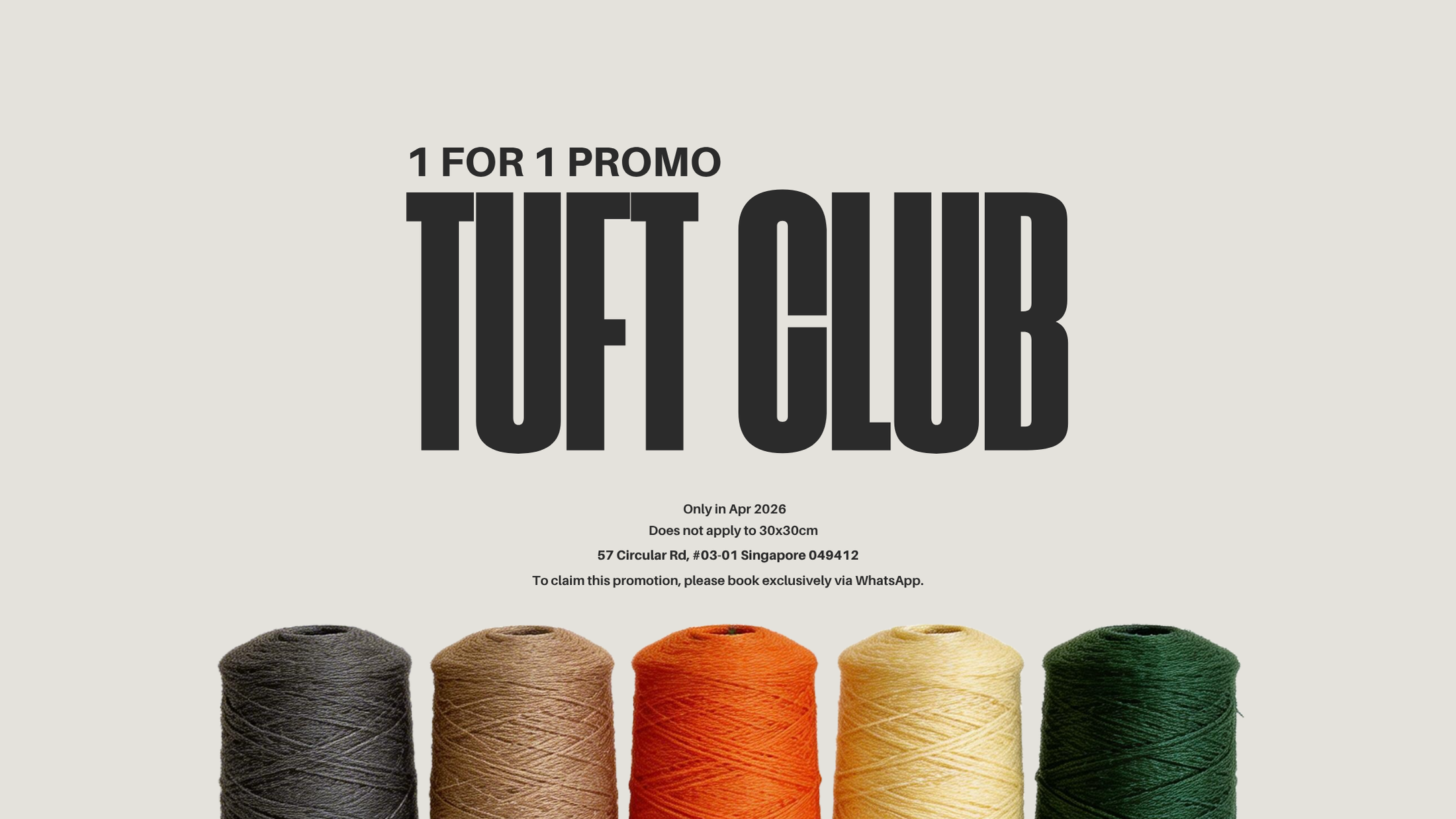 TUFT CLUB | Singapore's Top Tufting Workshop